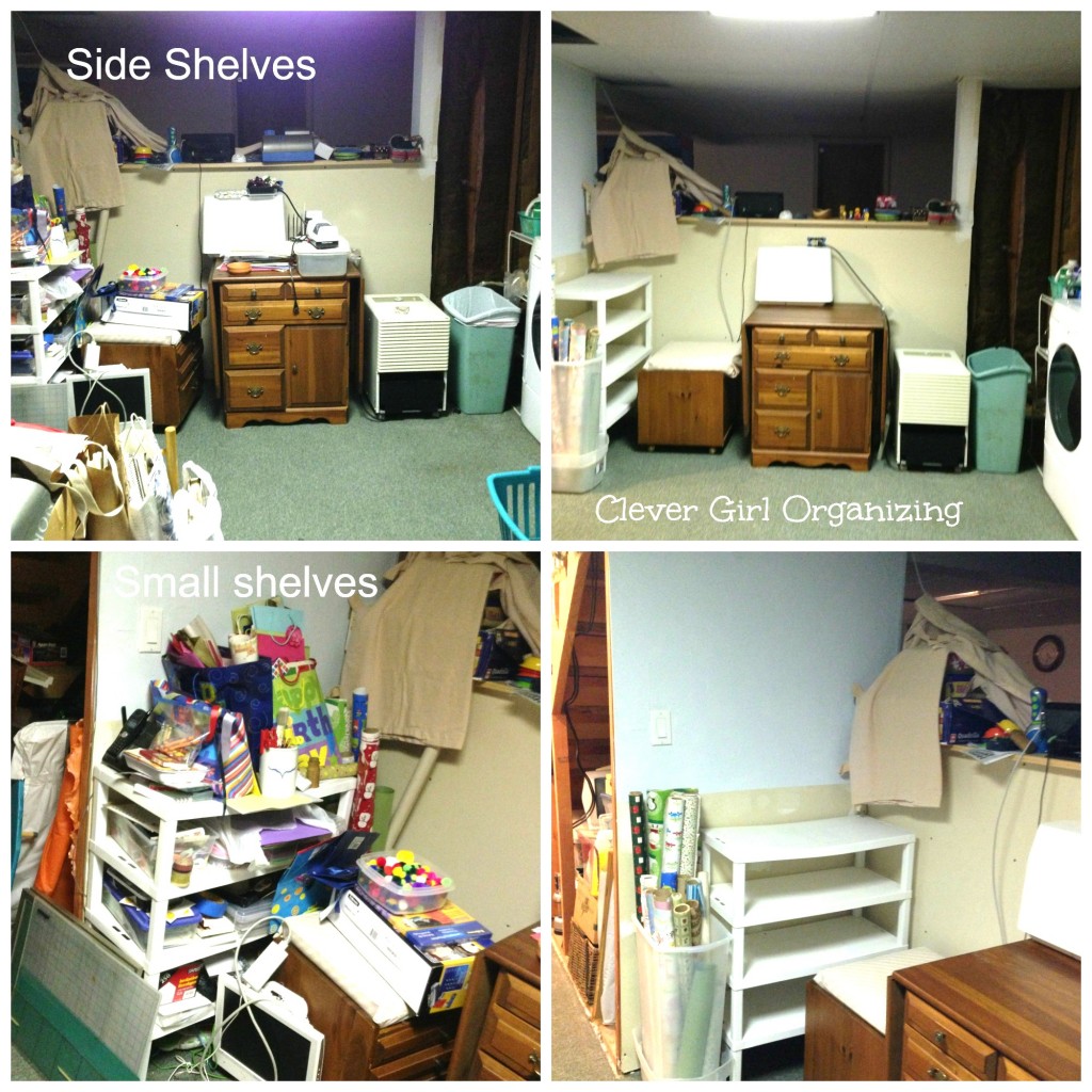 Before and After: Basement Storage - Clever Girl Organizing