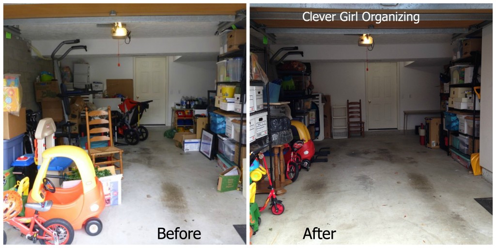 Before and After: Major Garage Clean-out! - Clever Girl Organizing